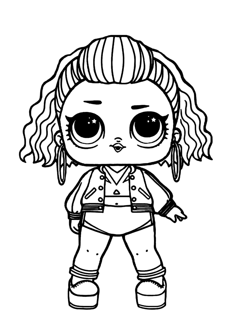 LOL com brincos para colorir - Imprimir Desenhos