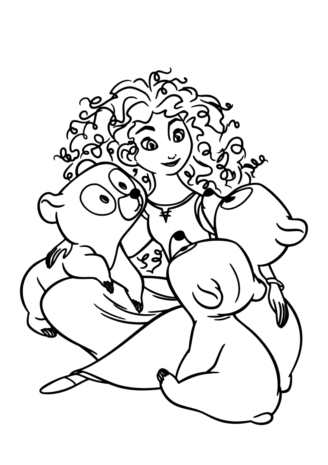 Princesa Merida para colorir - Imprimir Desenhos