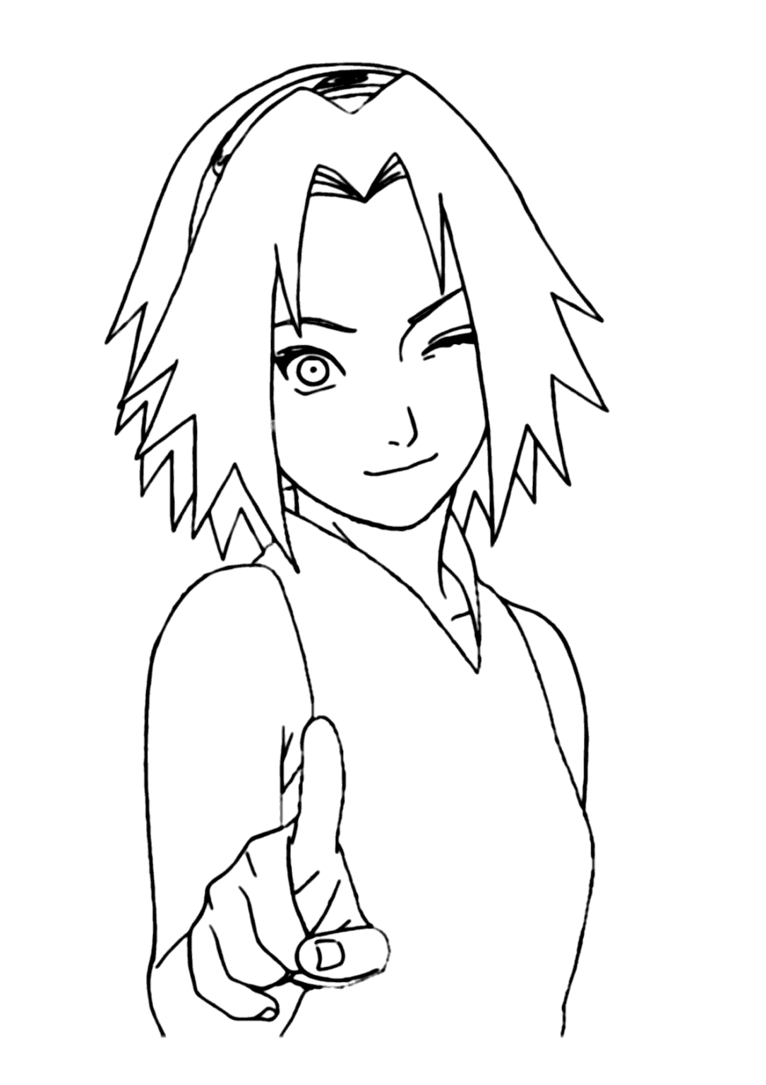Sakura para colorir e pintar - Imprimir Desenhos