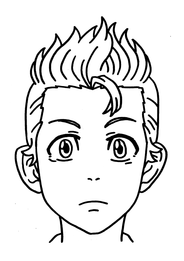 Takemitchy retrato para colorir - Imprimir Desenhos