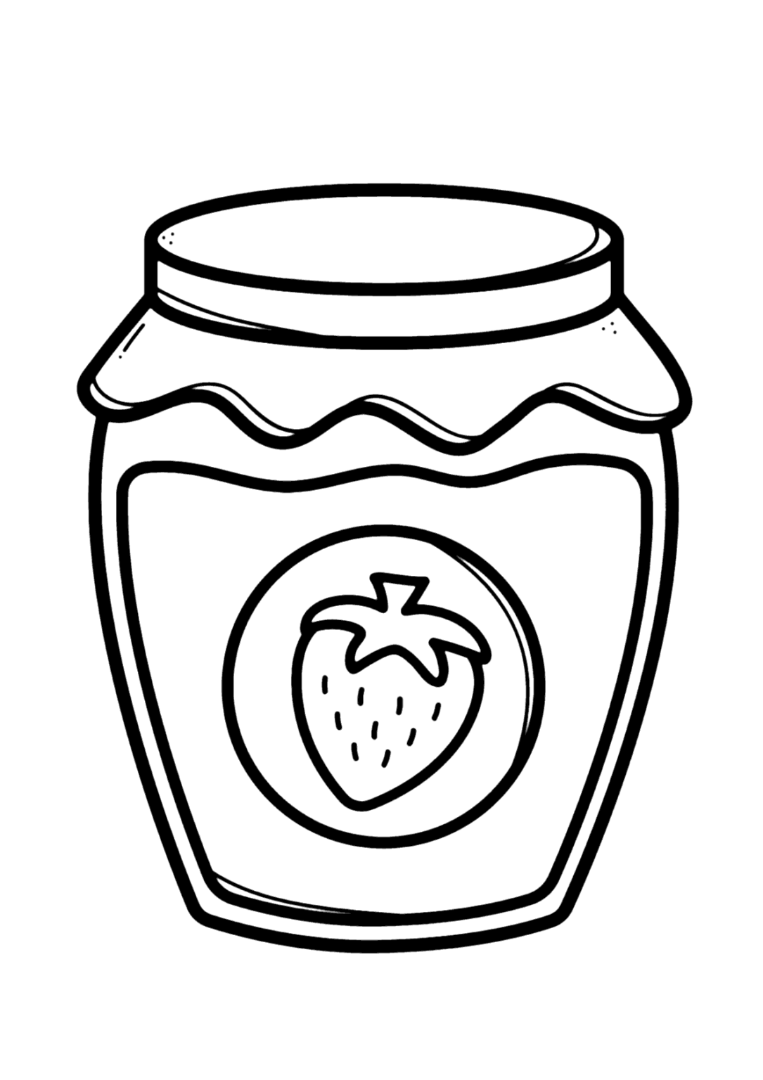 Geleia de morango para imprimir - Imprimir Desenhos