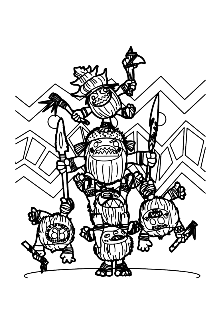 Moana Kakamora para colorir - Imprimir Desenhos