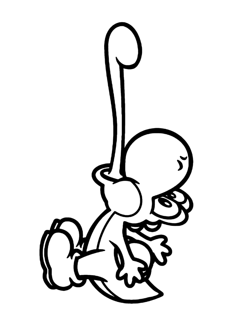 Dino Yoshi para colorir - Imprimir Desenhos