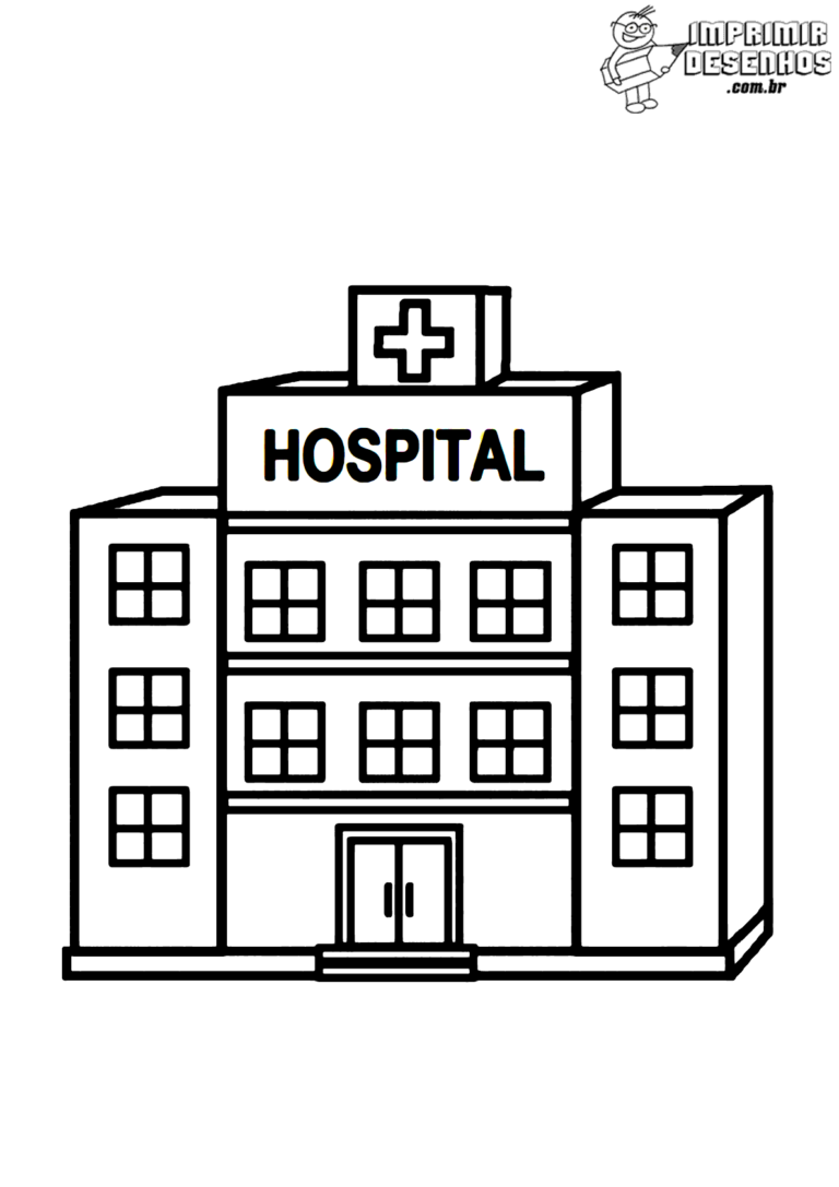 Hospital para imprimir - Imprimir Desenhos