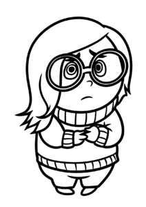 Tristeza para colorir - Imprimir Desenhos