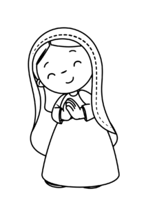 Santa Maria para colorir - Imprimir Desenhos